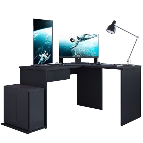 Mesa Gamer Em L Para Computador Drx8000 Preto Black - Móveis Leão ...