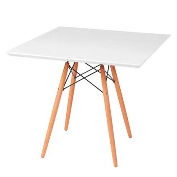 Mesa Jantar Quadrada Eiffel 80cm Branco Mdf Charles Eames | Leroy Merlin