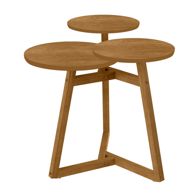 Mesa Lateral Classic 3 Tampos Nature - Tebarrot Móveis | Leroy Merlin