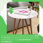 Mesa Lateral Corinto 60 Cm Branco/mel Branco / Mel | Leroy Merlin