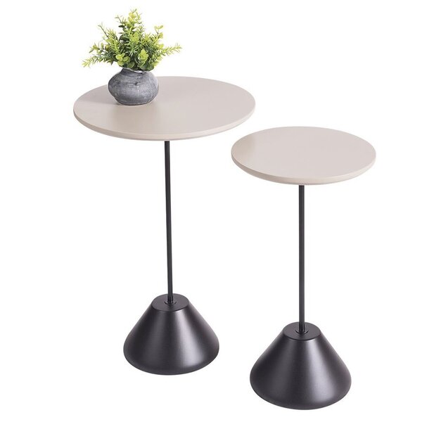 Mesa Lateral Fit - Adorno Peao Bege/preto Bege/preto | Leroy Merlin