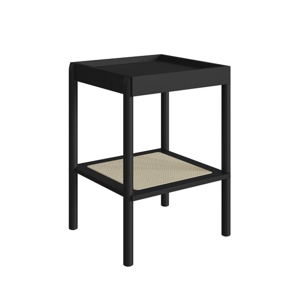 Mesa Lateral Oslo Cor Nero Base Madeira Preta | Leroy Merlin