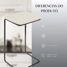 Mesa Lateral Ultraflex - Lf 5011 68x40x33 Cm Branco Off White/preto Off ...