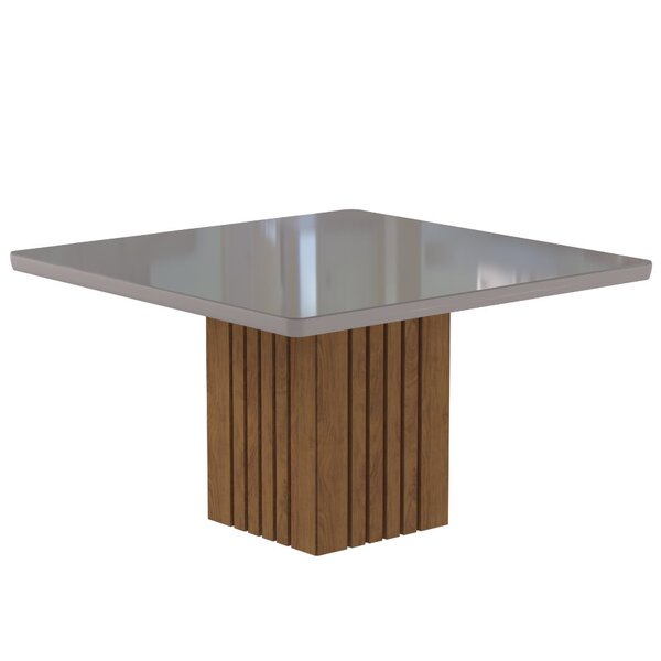 Mesa Mdf 130cm Com Tampo De Vidro Ana Cimol | Leroy Merlin