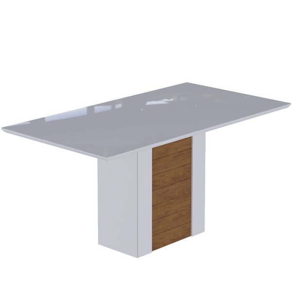 Mesa Mdf 130cm Com Tampo De Vidro Rafaela Cimol | Leroy Merlin