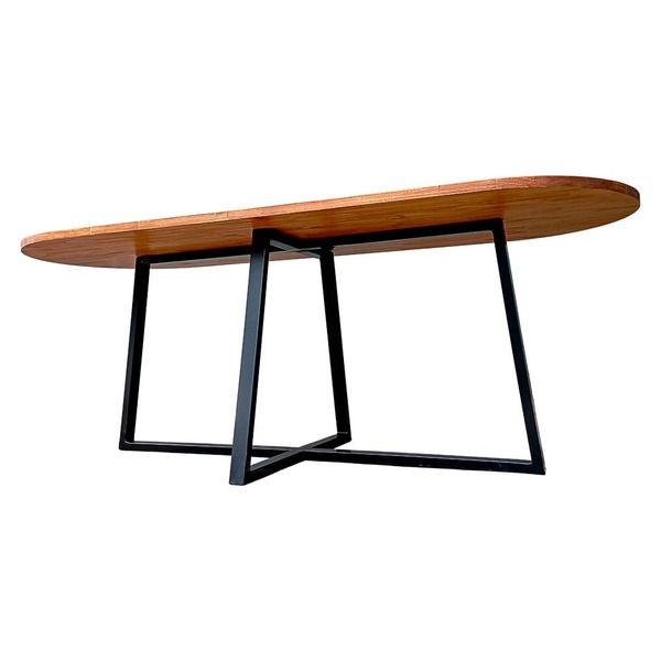 Mesa Oval Estilo Industrial - Para Jantar, Comércio Ou Escritório ...