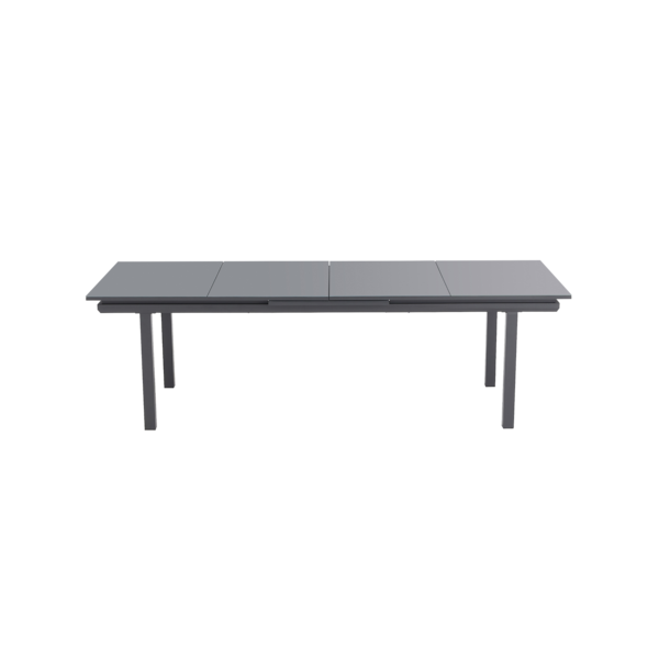 Mesa para Jardim Extensível Retangular Alumínio 100x256/320cm Cinza de ...
