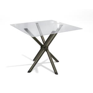 Mesa Quadrada 90 X 90 Cm Sala De Jantar Cozinha Base 4 Pernas Metal ...