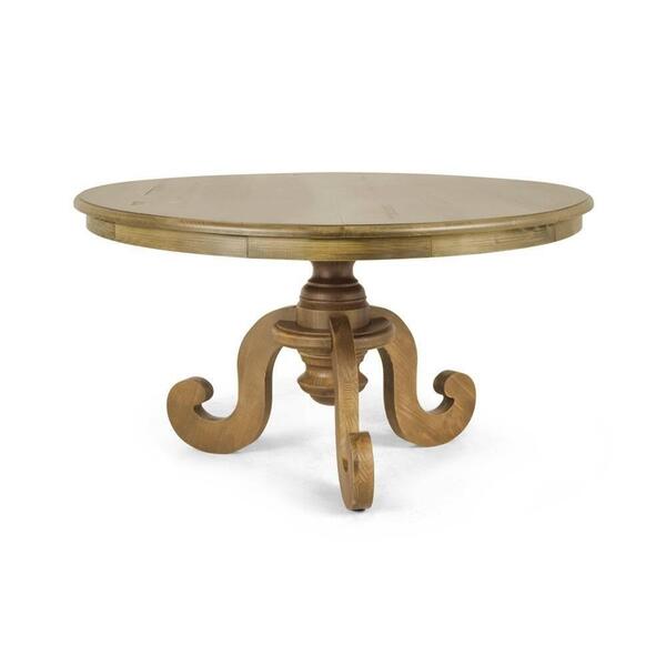 Mesa Redonda 6 Lugares Madeira Maciça Phil 140cm - Iaza Móveis | Leroy ...