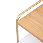 Mesinha Lime Lateral Sala Sofá Cama Decor Dourado/damasco Dourado ...