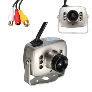 Mini Camera Infravermelho Ccd 6 Led Cmos Cctv Segurança Colorido Visao ...