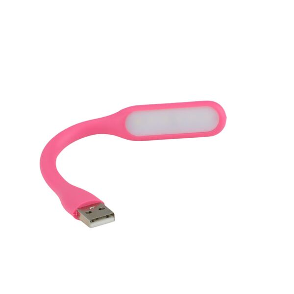 Mini Luminária LED Flexível USB Rosa DualComp | Leroy Merlin