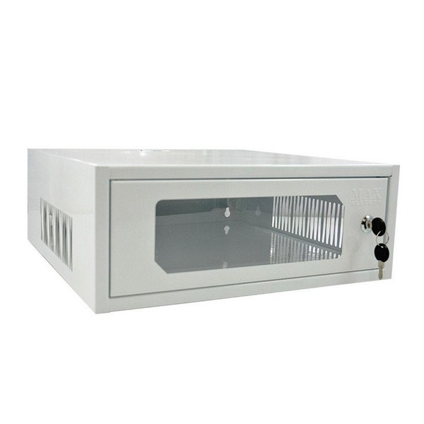 Mini Rack 15' Polegadas Porta C/ Visor Acrílico Branco 2633 Max Eletron ...