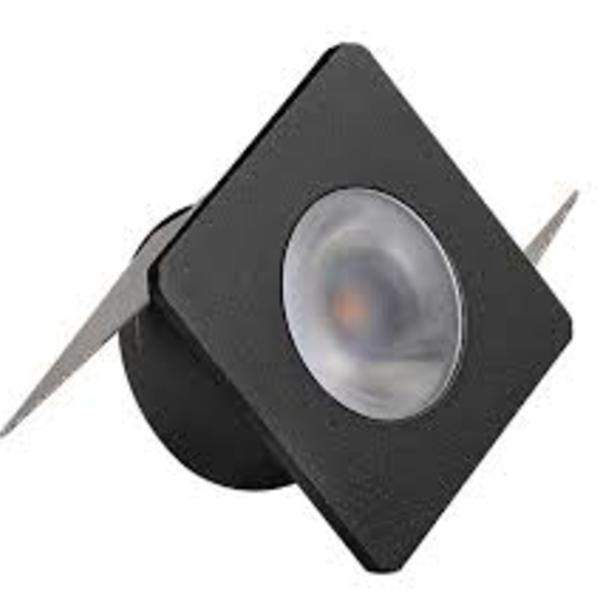 Mini Spot Embutido Preto P/ Móveis 1w 2700k | Leroy Merlin