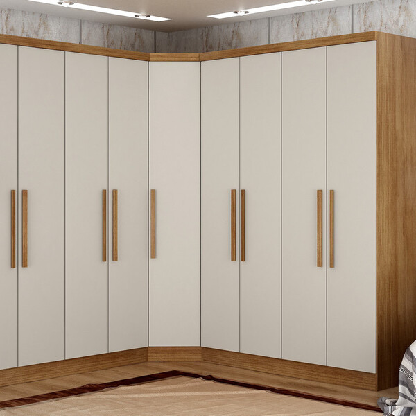 Modulado Closet Completo 9 Portas 6 Gavetas - Linea-cumaru/fendi ...