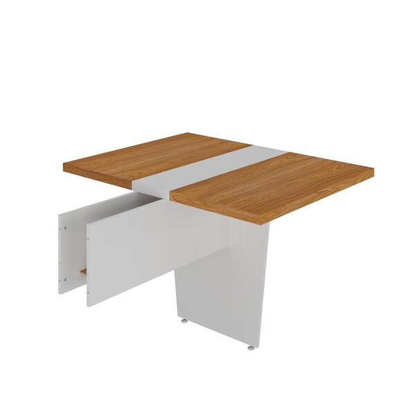 Módulo Central Y37 Para Extensão Da Mesa De Reunião Freijó /branco ...