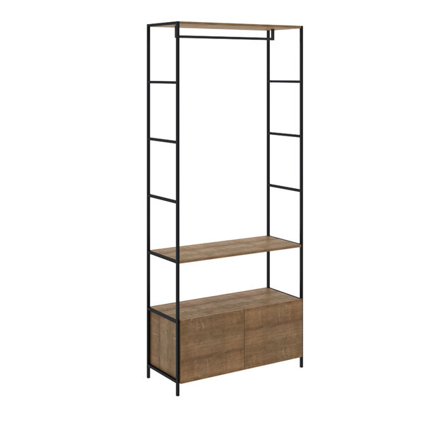 Módulo Para Guarda Roupa Steel Quadra Com 02 Gavetas Estilo Industrial ...