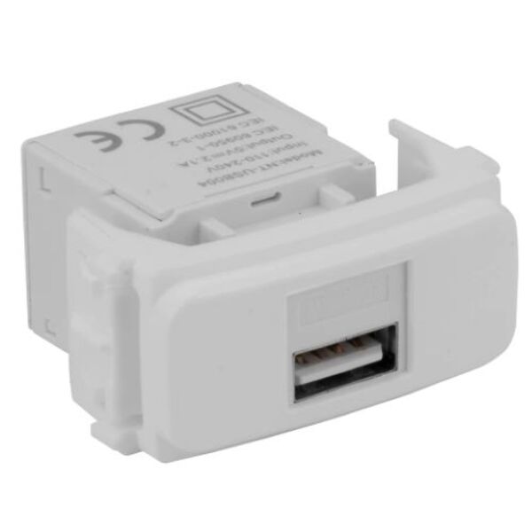Módulo Tomada Carregador Keystone Usb 2a Bivolt Branco | Leroy Merlin