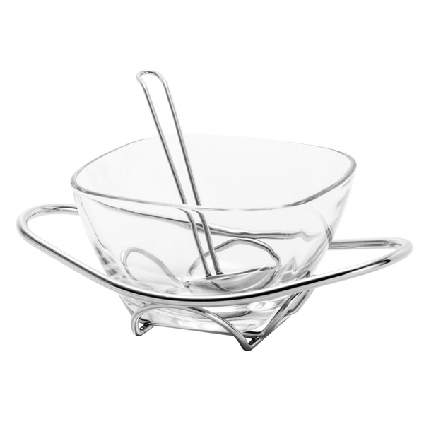 Molheira De Vidro Com Suporte E Concha De Aço Inox Fenice 700ml | Leroy ...