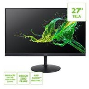 Monitor Acer 27 Led/ips Zero Frame Fhd 1ms Multimidia Hdmi Vga Display ...