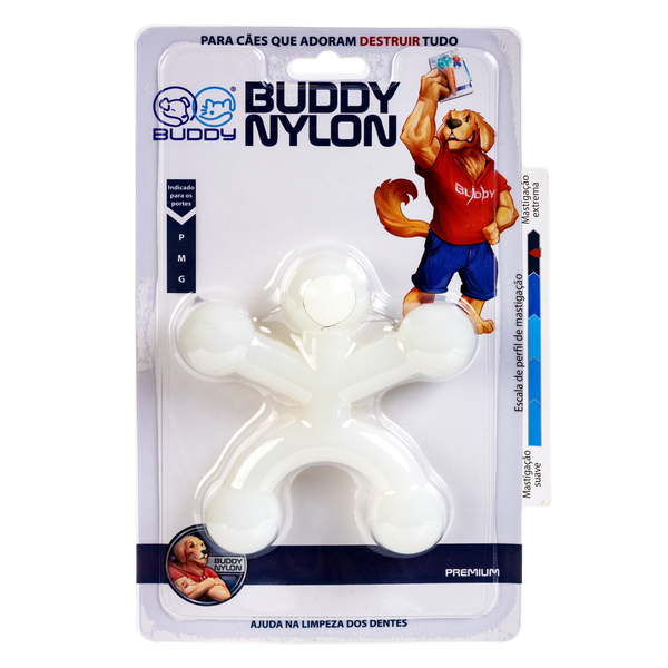 Brinquedo para Cachorro Boneco Nylon Branco Buddy Toys | Leroy Merlin