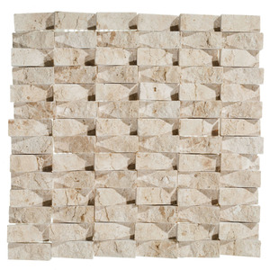 Mosaico Mármore Acetinado Cunha Spacato 28x28cm Trento Marmi | Leroy Merlin