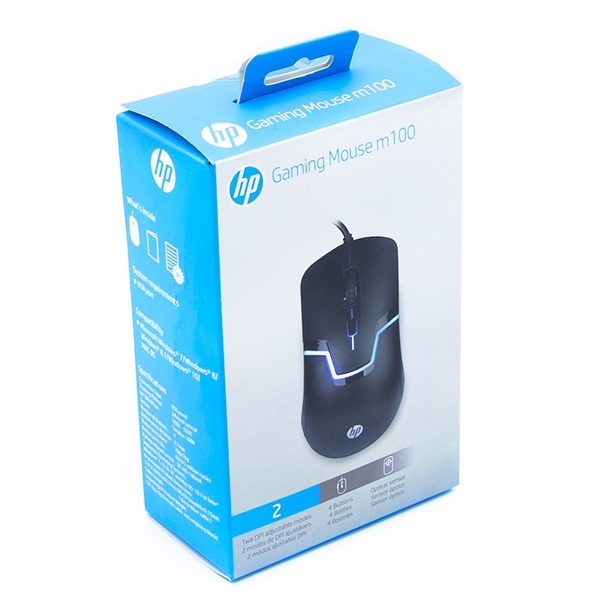 Mouse Gamer Usb M100 1600dpi Led Branco Hp | Leroy Merlin
