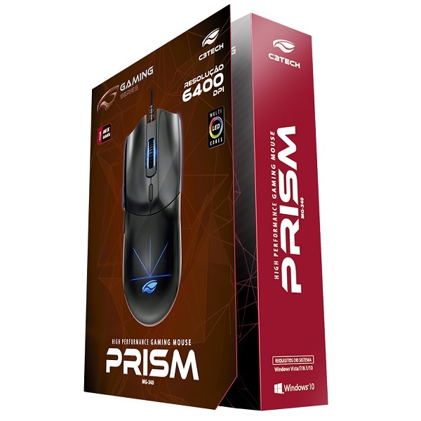 Mouse Gamer Usb Prism Mg-340bk C3 Tech | Leroy Merlin