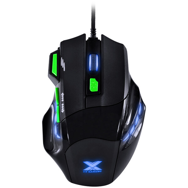Mouse Gamer Vx Gaming Black Widow 2400 Dpi Ajustavel E 06 Botões Preto ...