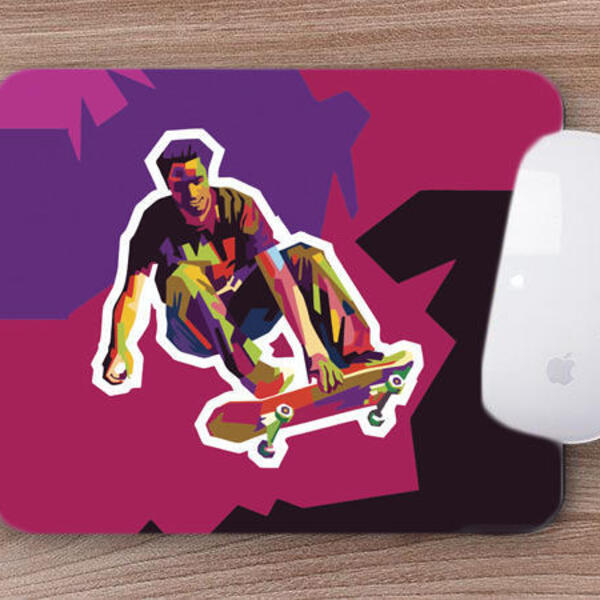 Mouse Pad Emborrachado Personalizado Skate Skatista Pop Art | Leroy Merlin