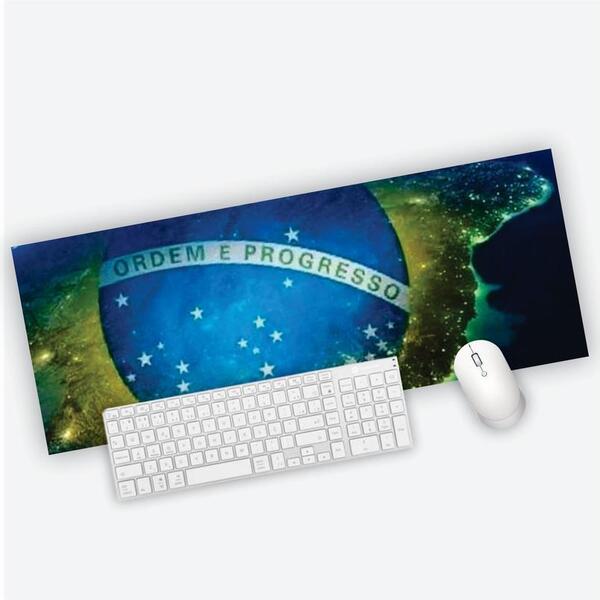 Mouse Pad Grande Gamer Bandeira Brasil | Leroy Merlin