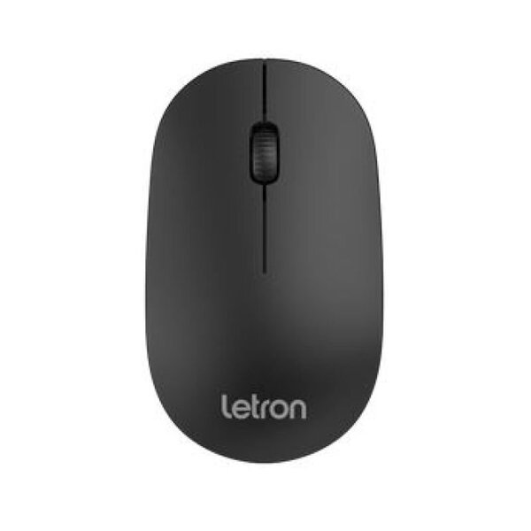 Mouse Sem Fio Letron Office Slim Preto Ergonomico Optico 1200dpi ...