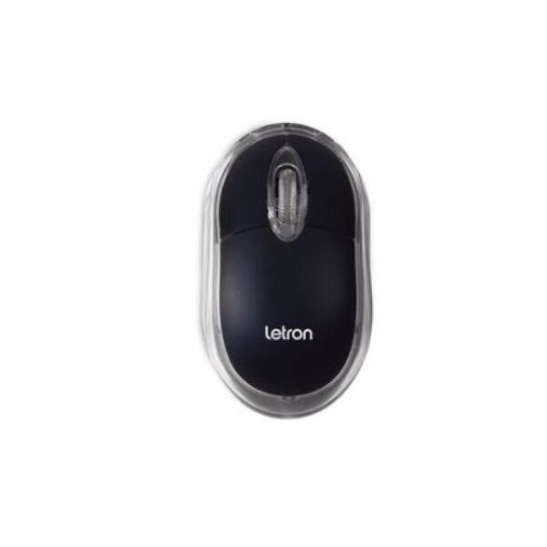 Mouse Usb Letron 3 Botoes 800 Dpi L-black 1601 R8 | Leroy Merlin