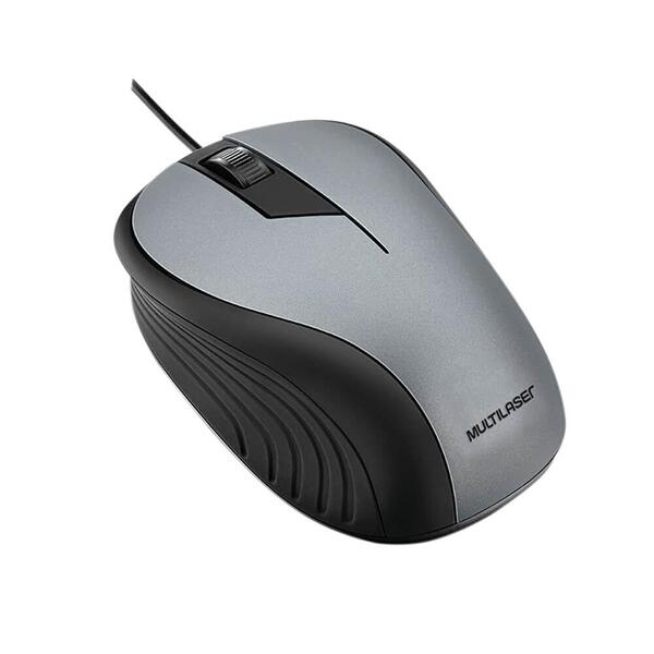 Mouse Usb Multilaser M225 Cinza | Leroy Merlin