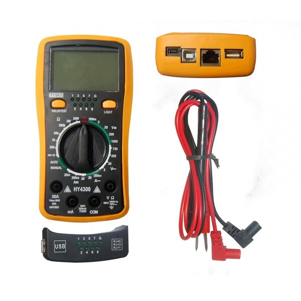 Multímetro Digital Com Teste De Rede Usb Hy-4300 - Speedlan | Leroy Merlin