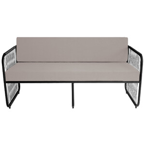 Namoradeira Para Sala De Estar Córdova Em Aço Carbono E Fibra Sintética ...