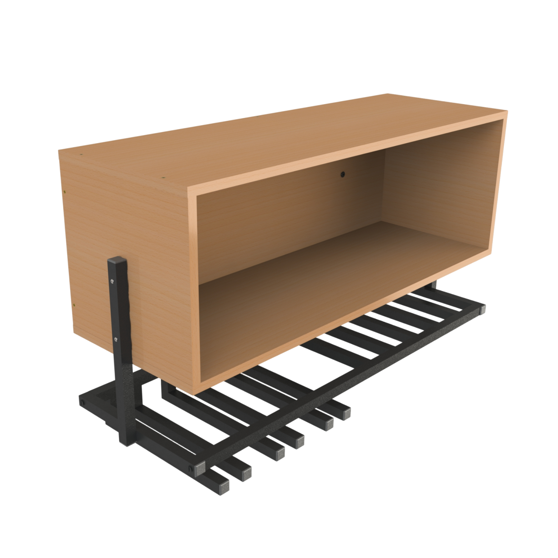 Nicho de Madeira MDP Freijó 51,5x90x30cm Retangular com Porta Garrafa e ...