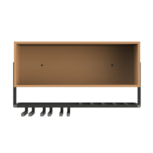 Nicho de Madeira MDP Freijó 51,5x90x30cm Retangular com Porta Garrafa e ...