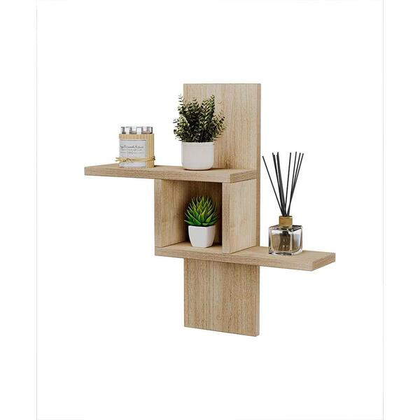 Nicho Decorativo Cross Carvalho Para Sala Quarto Hall | Black Friday ...