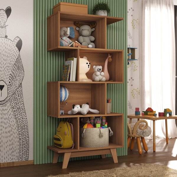 Nicho Infantil Organizador 4 Nichos Noah Espresso Moveis Nogal | Leroy ...