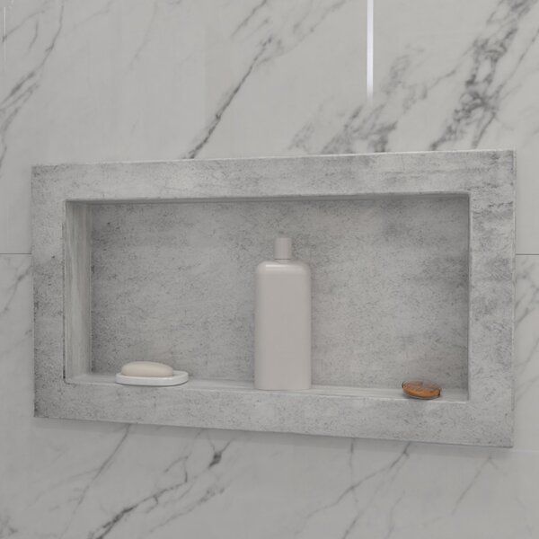 Nicho Pedra Para Banheiro 67cm Newstone Concreto | Leroy Merlin