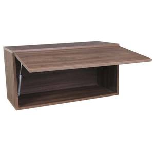 Nicho com Porta 35x70x30cm Madeira Nogal Retangular Spaceo Prime Spaceo ...