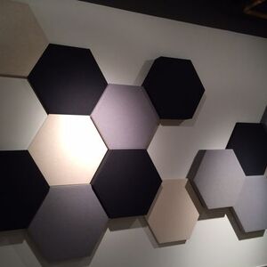 Painel Acústico Hexagonal Bl Acoustic 1101 - 1011 Preto | Leroy Merlin