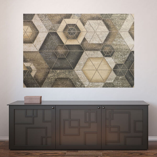 Painel Adesivo De Parede - Abstrato - 1809pnm | Leroy Merlin