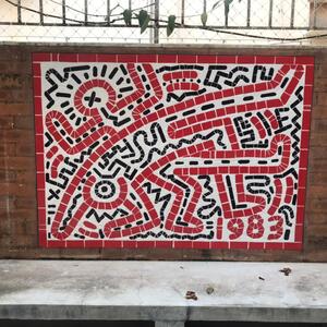 Painel De Keith Haring Painel Em Mosaico | Leroy Merlin