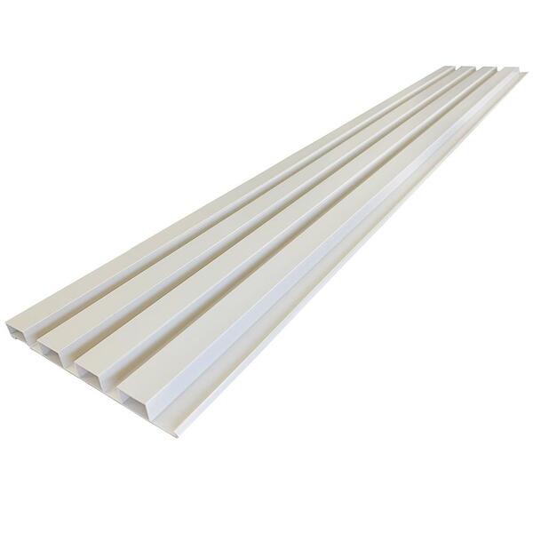 Painel Decorativo Ripado De Pvc Placa 270cmx15cm Bariri - Tk Branco ...