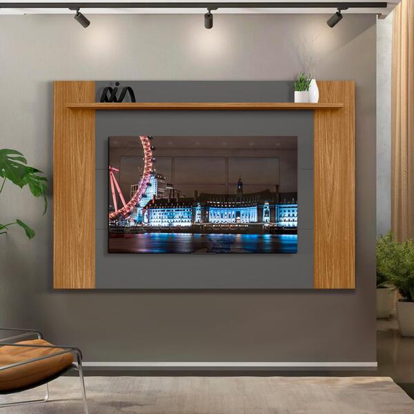 Painel Extensível Para Tv 55 Polegadas 160 E 180cm Nature Chumbo Flex ...