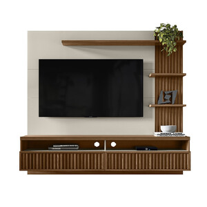 Painel Home Para Tv 55 Polegadas Ripado Dumont Linea Brasil | Leroy Merlin