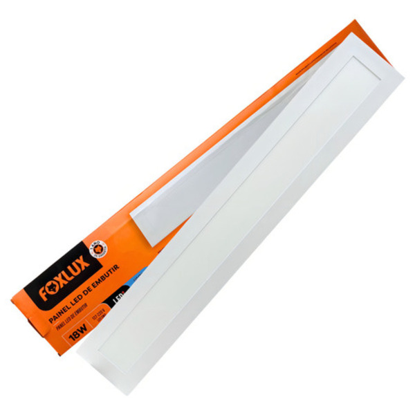 Painel Led Foxlux 18w Embutir 60x10cm 6500k Branco | Leroy Merlin