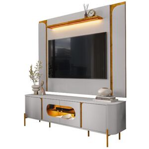 Painel Maresias E Rack Juquehy Tv 75 Pol 180 Cm Bechara | Leroy Merlin